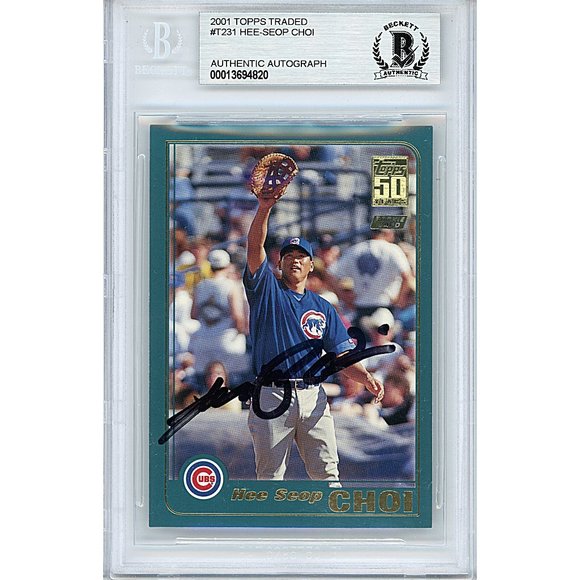 Topps | Toys | Hee Seop Choi Signed 20 Topps Traded Baseball Card Cubs ...